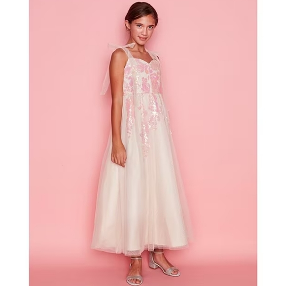 Rare Editions | Dresses | Rare Edition Big Girls Cascade Sequin ...